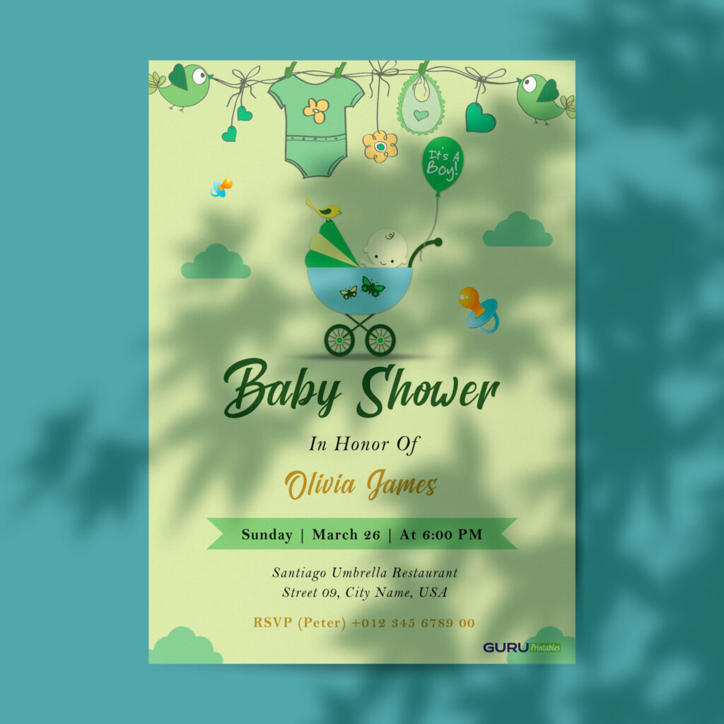 Baby Shower Flyers Archives - Guru Printables