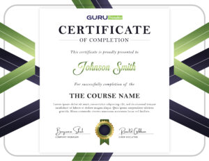 Creative Completion Certificate Template - Guru Printables