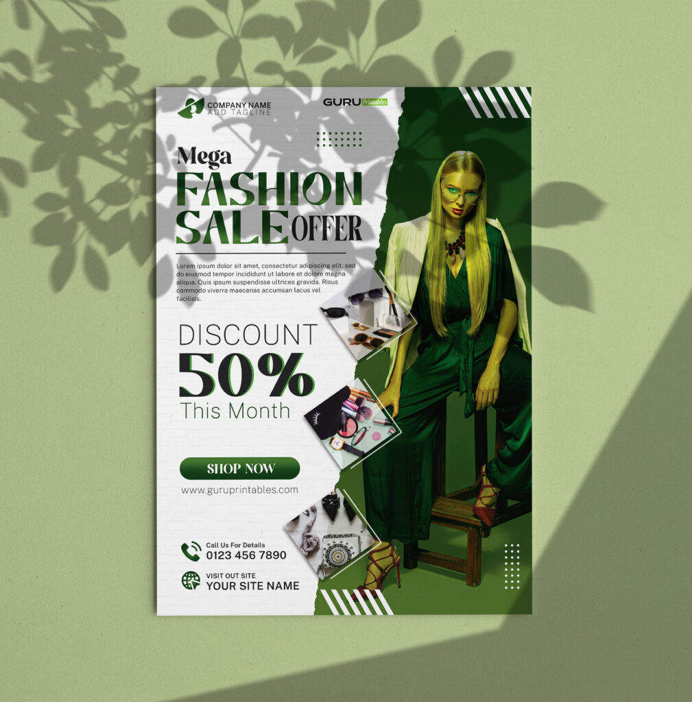 Creative Fashion Sale Flyer Design - Guru Printables