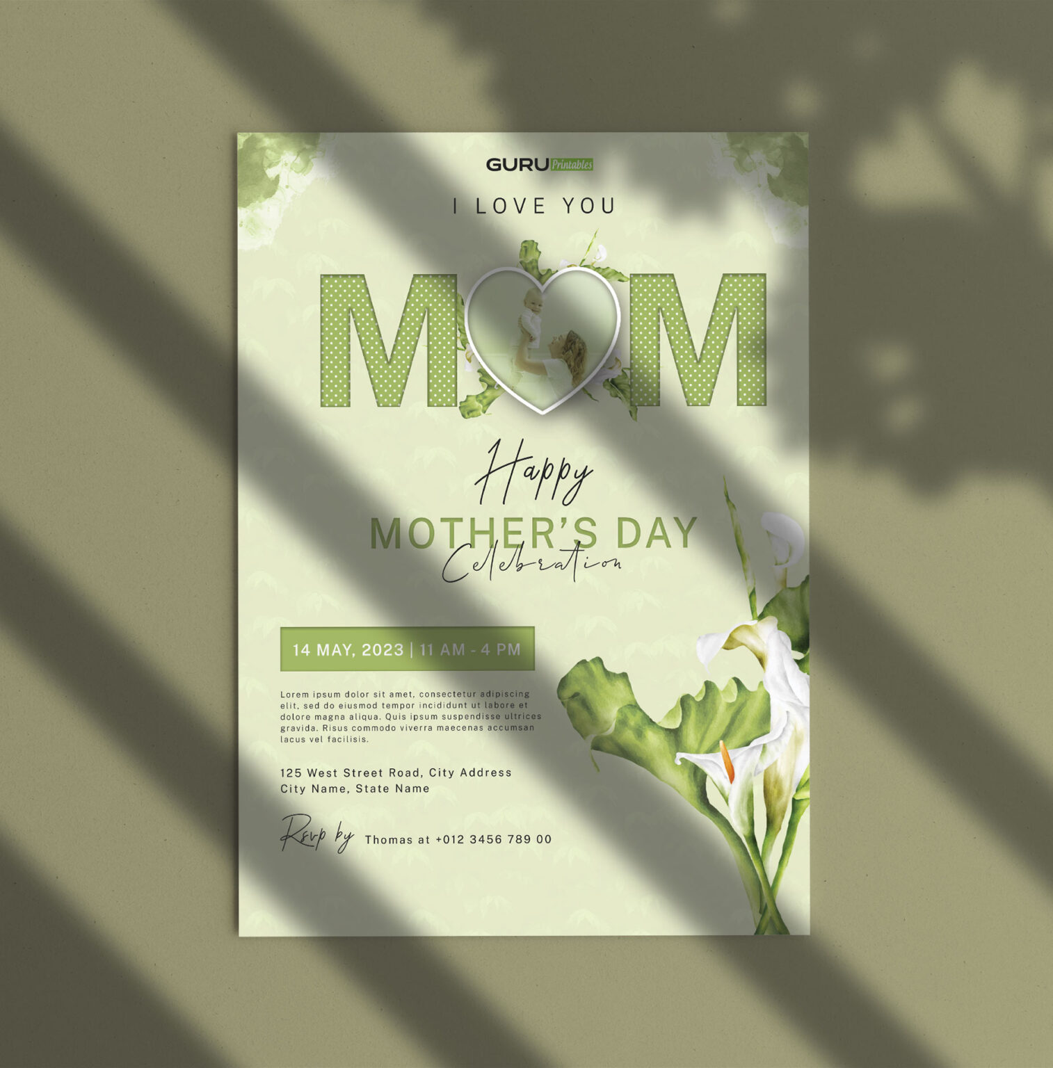Creative Mother's Day Flyer Design - Guru Printables