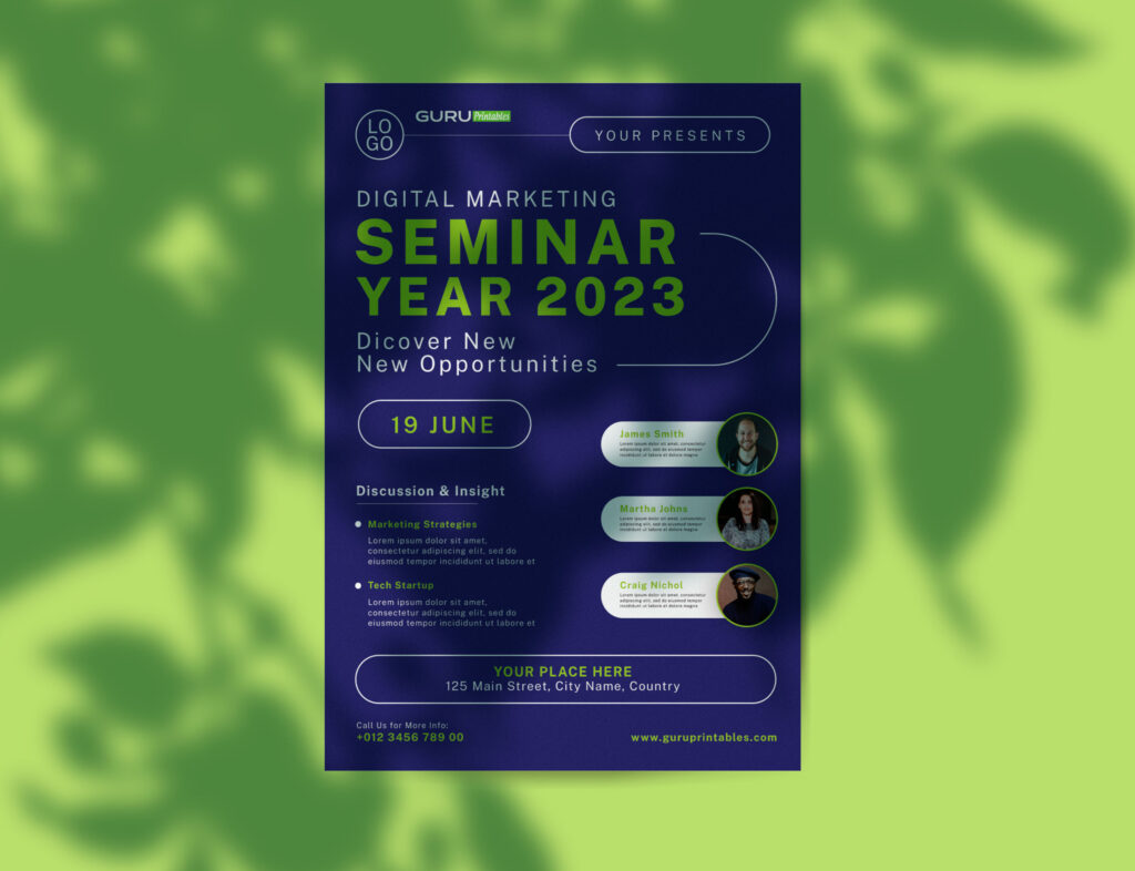 Marketing Seminar Invitation Template - Guru Printables