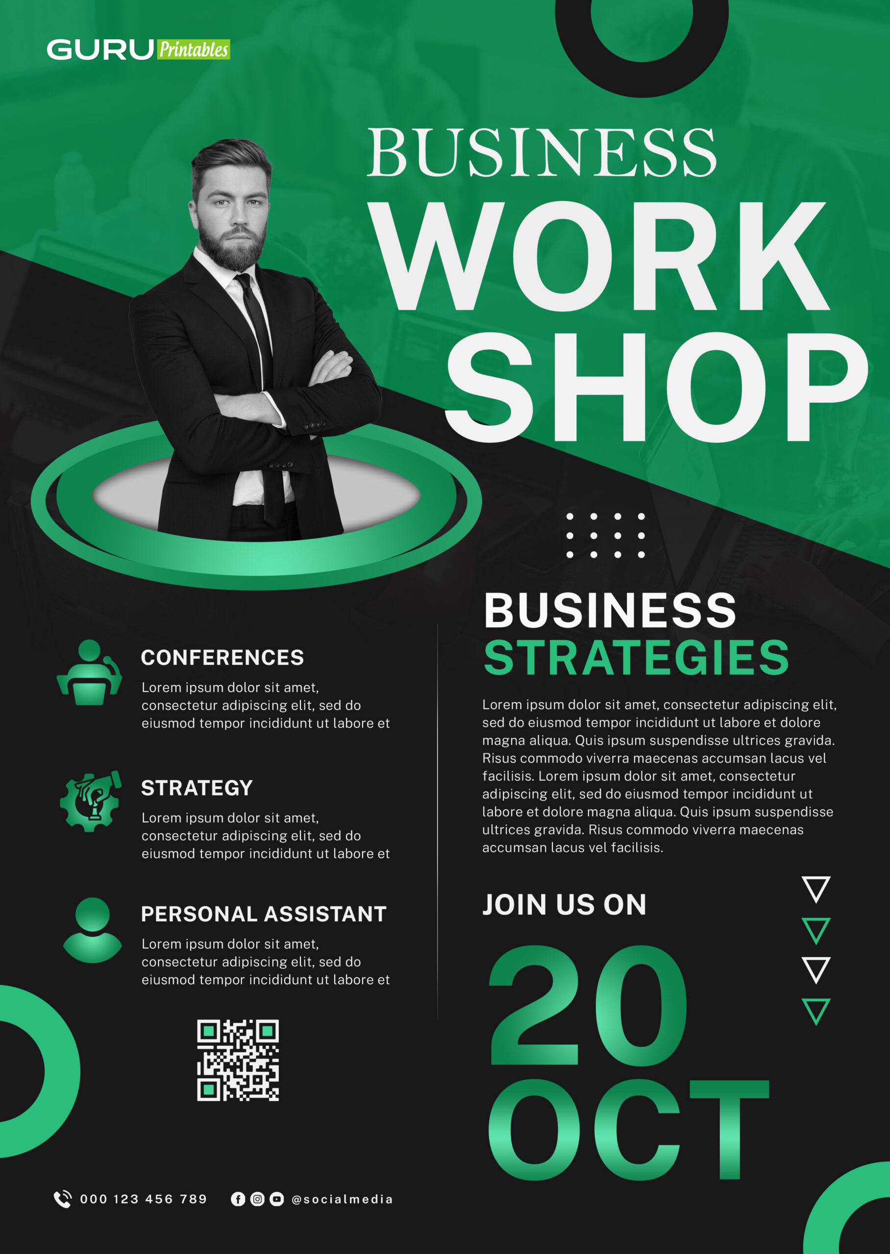 Workshop Flyer Template - Guru Printables
