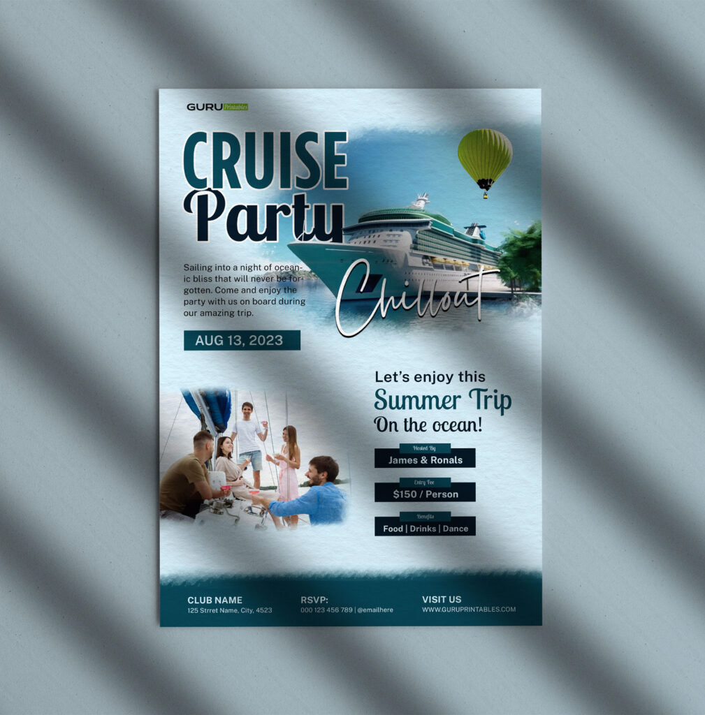 Cruise Flyer Template - Guru Printables