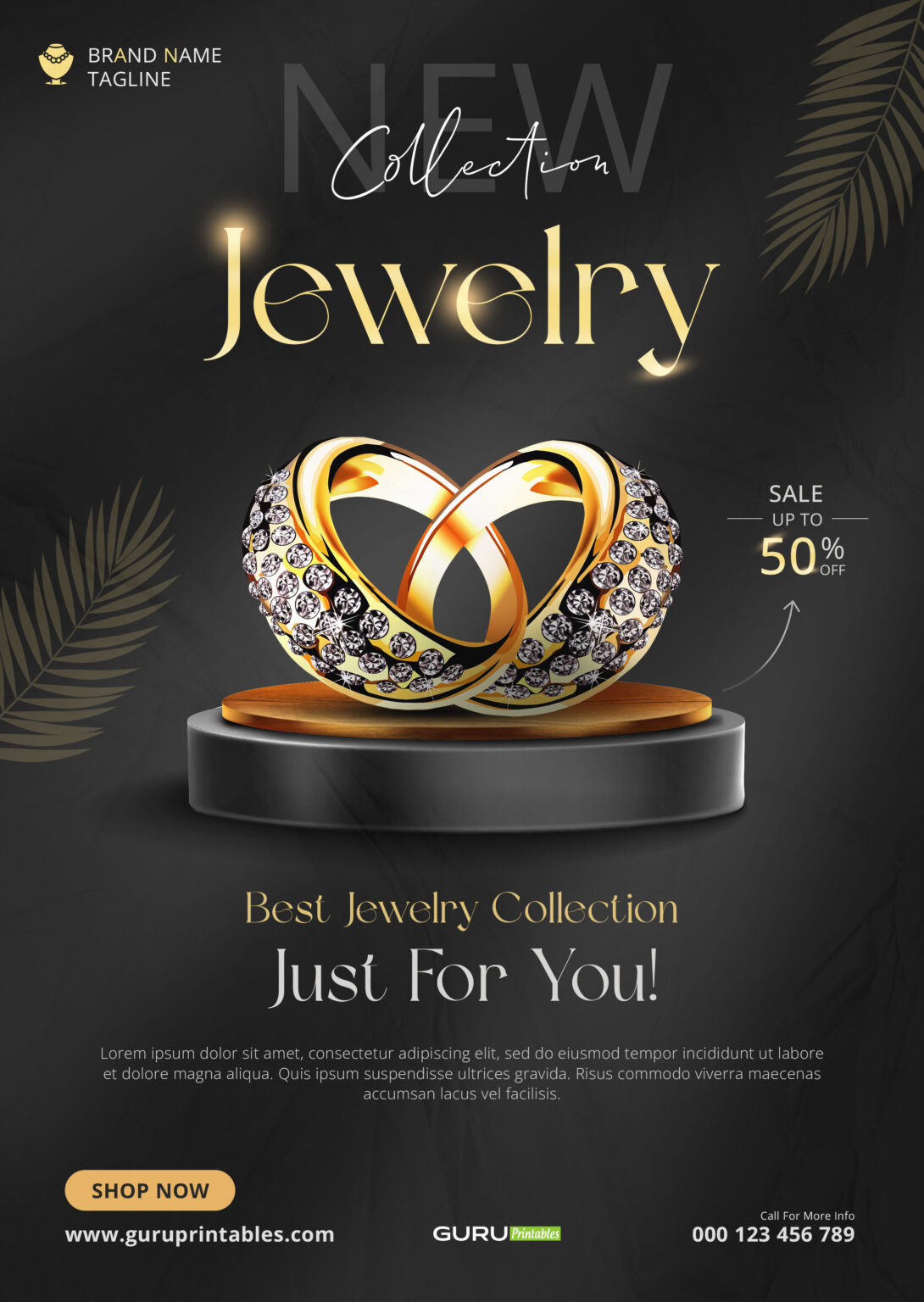 Jewelry Sales Flyer Template - Guru Printables