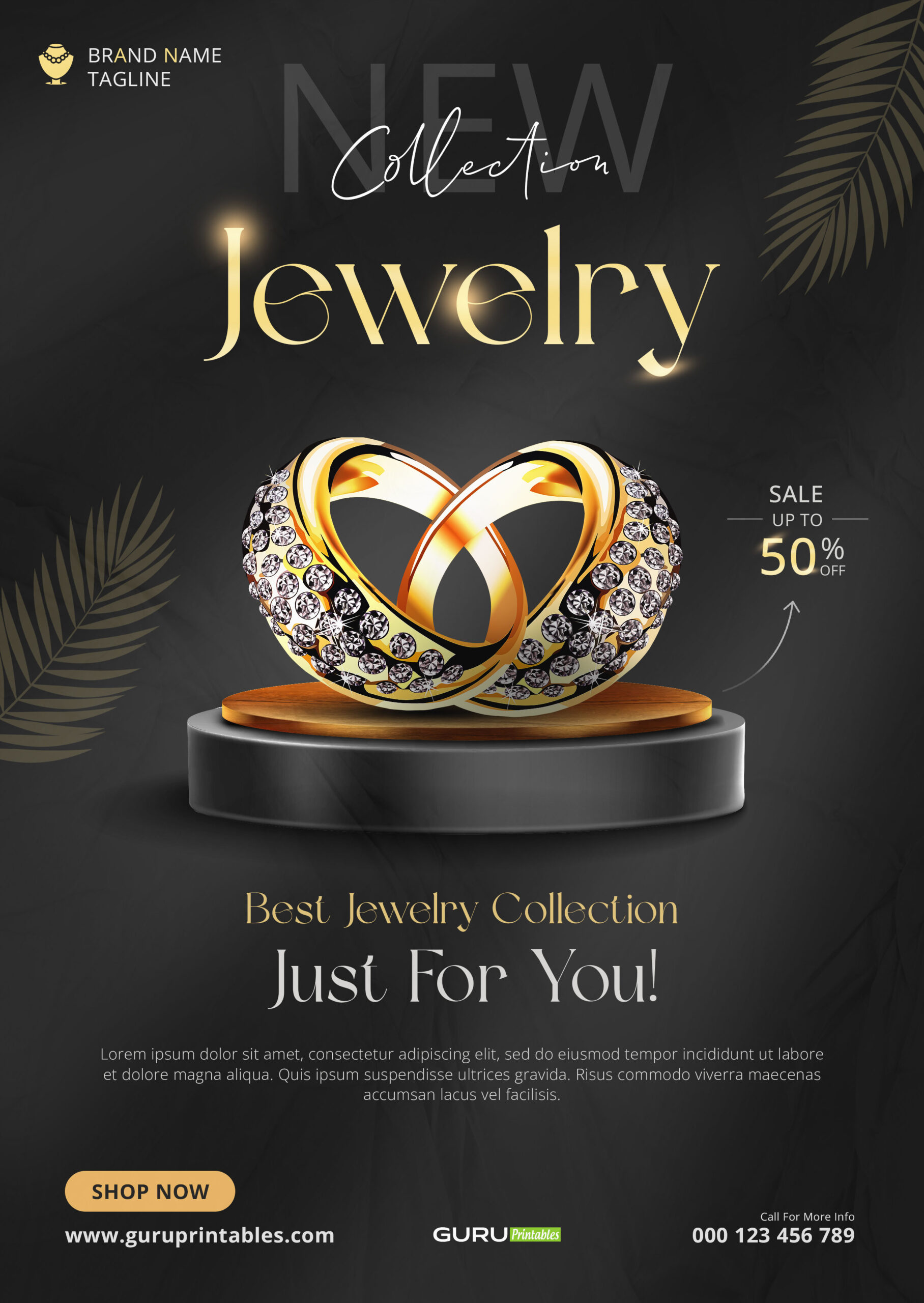 Jewelry Sales Flyer Template - Guru Printables