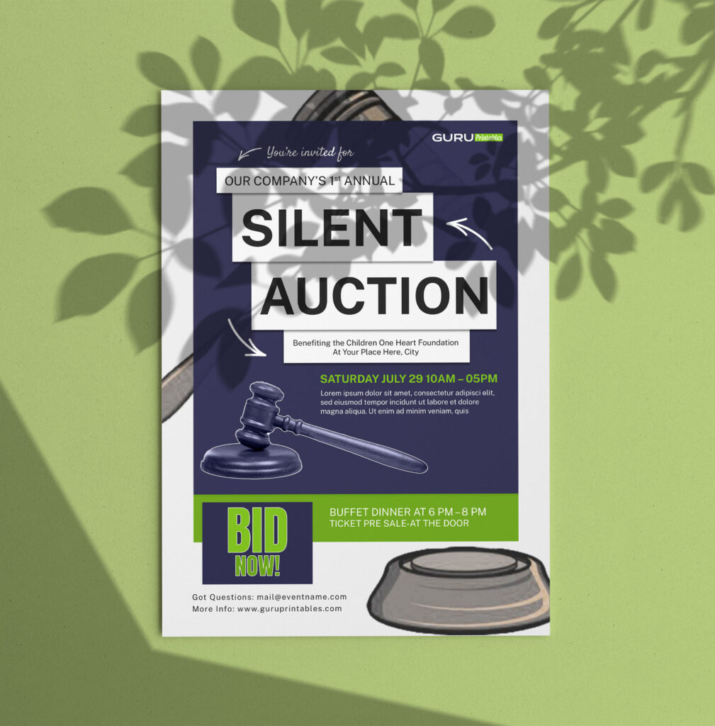 Auction Flyer Templates Archives - Guru Printables